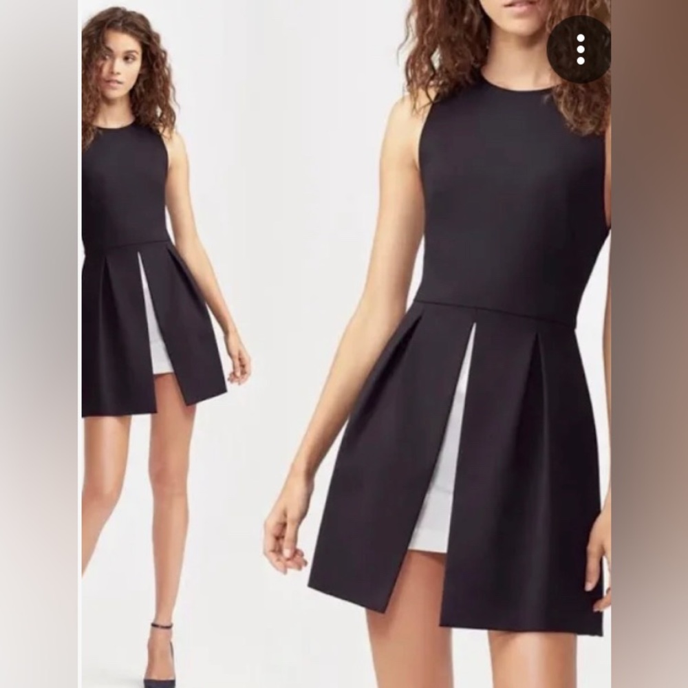 Alice + Olivia Bria Black & White Flare Fit Dress Siz… - Gem